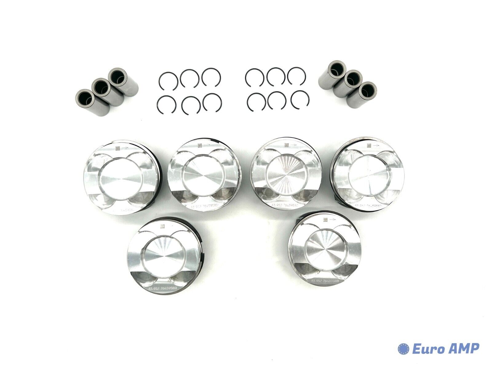 2010-2019 BMW Engine Piston with Rings Set Of (6) 3.0 L Turbo L6 N55 ...