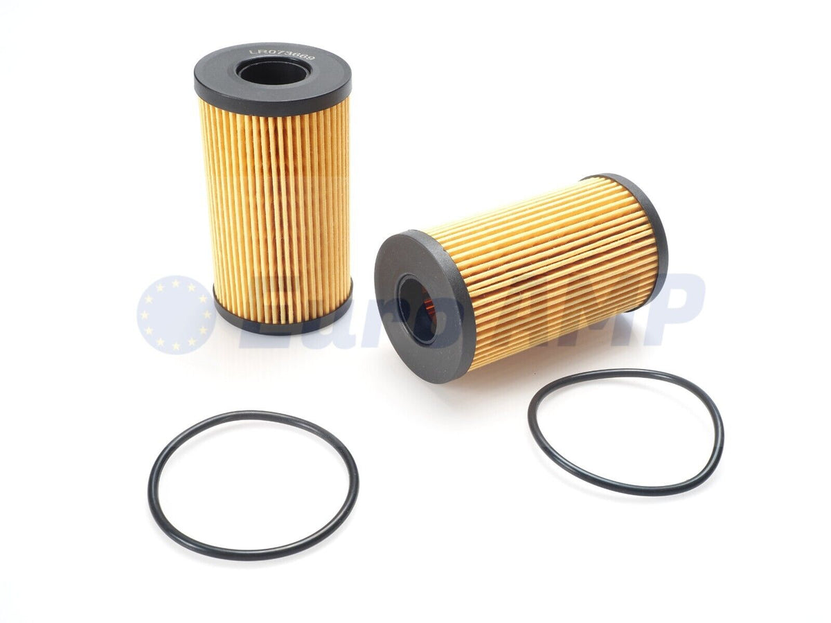 2018- 2021 Jaguar Two Oil Filters with O Ring Seal - (JDE37128) AJ200 ...