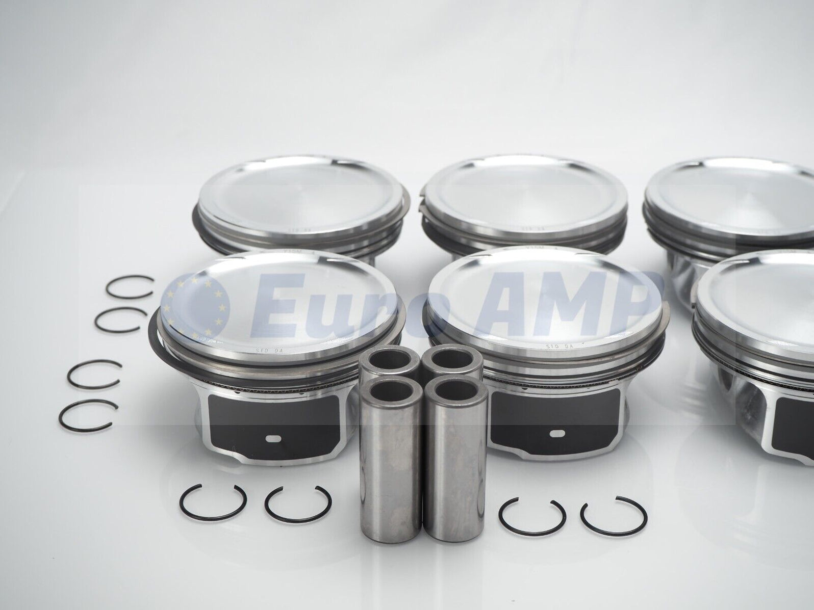 Jaguar Land Rover Piston Set 8 (+0.50) w/rings AJ133 5.0 V8 Supercharg ...