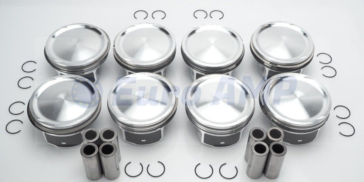 Jaguar Land Rover Piston Set 8 (+0.25) w/rings AJ133 5.0 V8 Supercharg ...